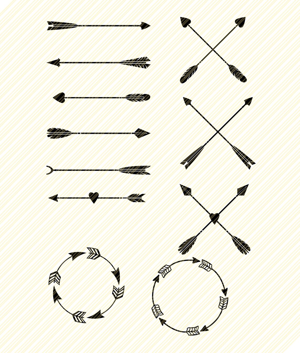 Arrow Svgarrow Clipartarrow Vectordigital Cutting File - Etsy