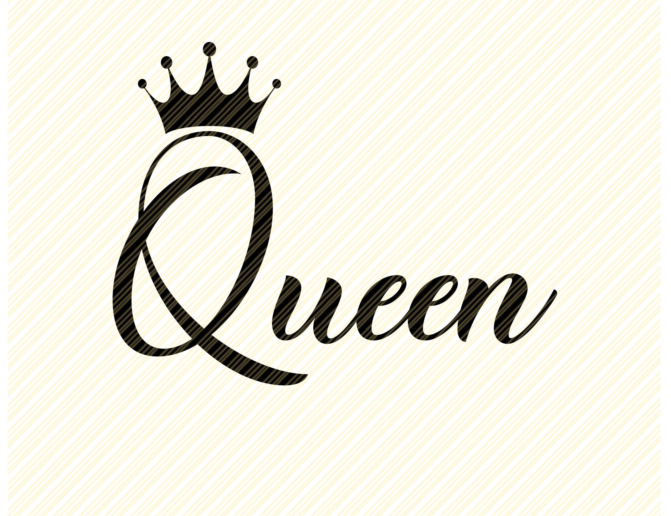 Queen SVG File Quote Cut File Silhouette File Cricut File - Etsy