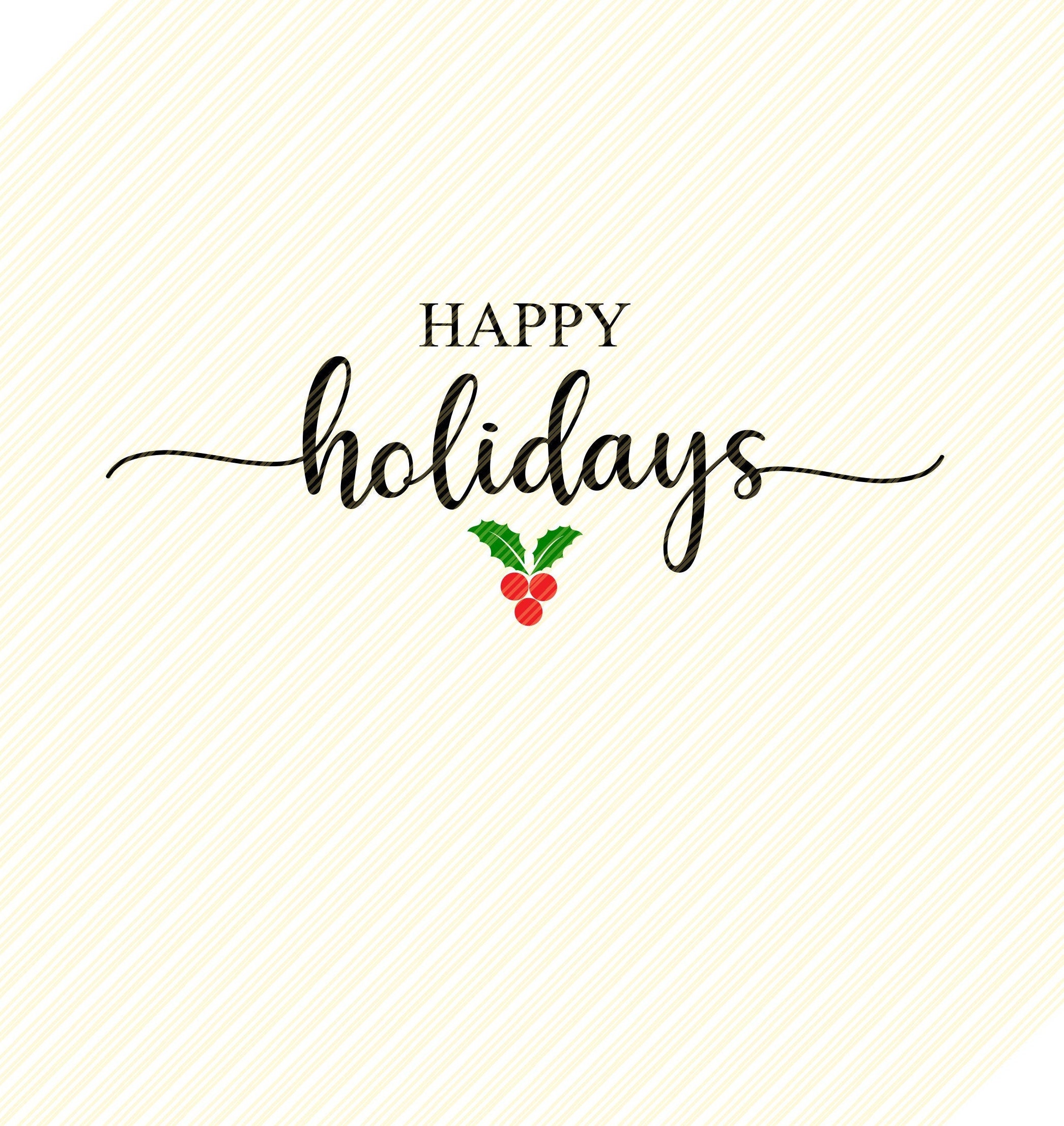 Happy Holidays Svg Holiday Svg Christmas New Year Svg - Etsy