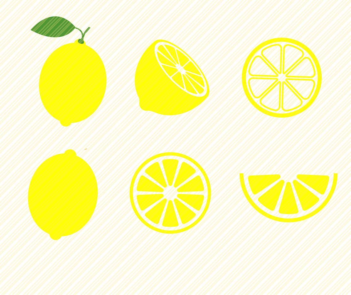 Lemon SVG Bundle Lemon Slice Svg Lemonade Svglemon Digital | Etsy