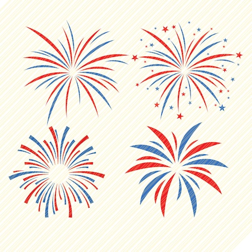 Fireworks SVG 4th of July Svg Independence Day Svg - Etsy