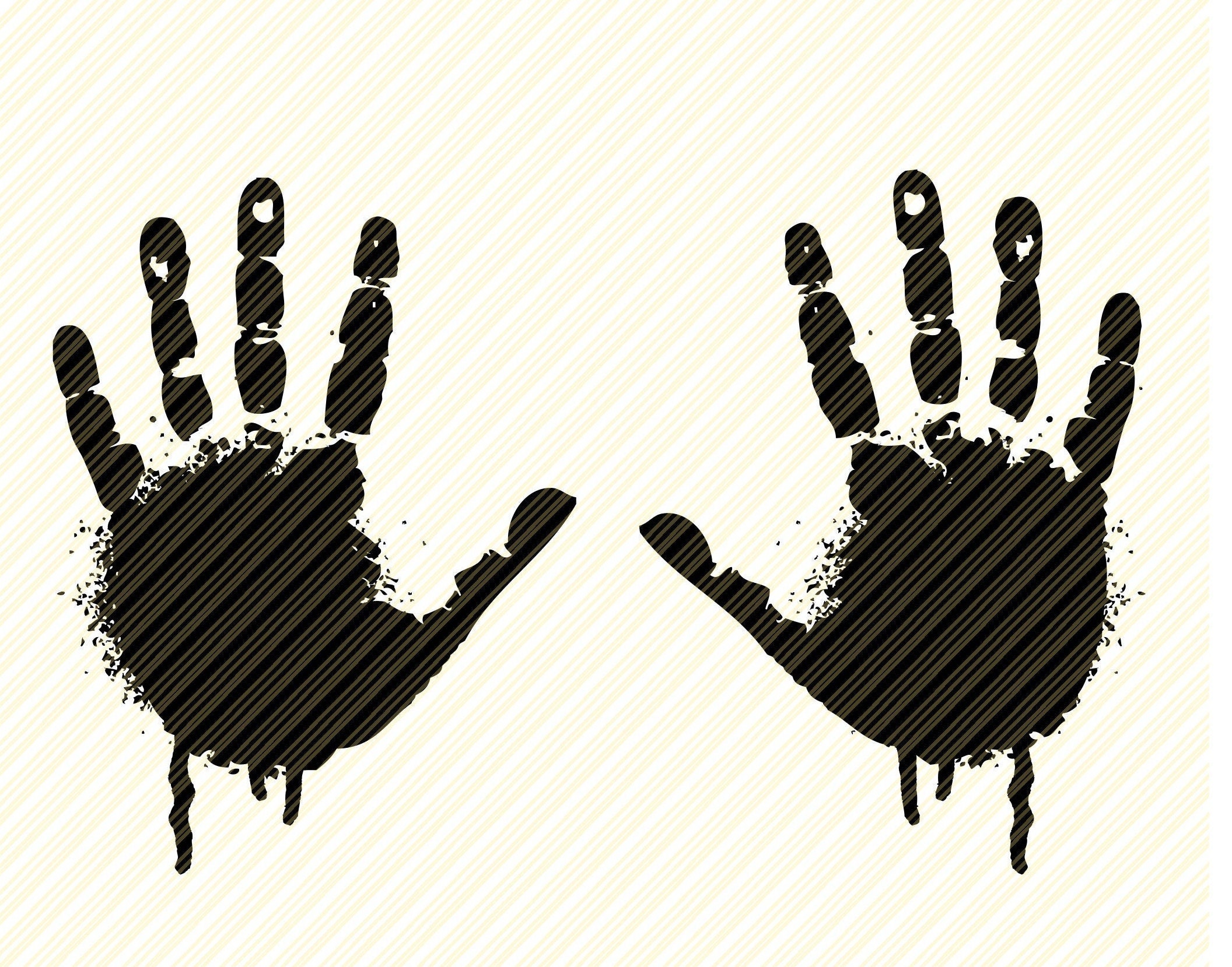 Hand Print Svg Cut Files Hand Print Clipart Hand Print Png | Etsy