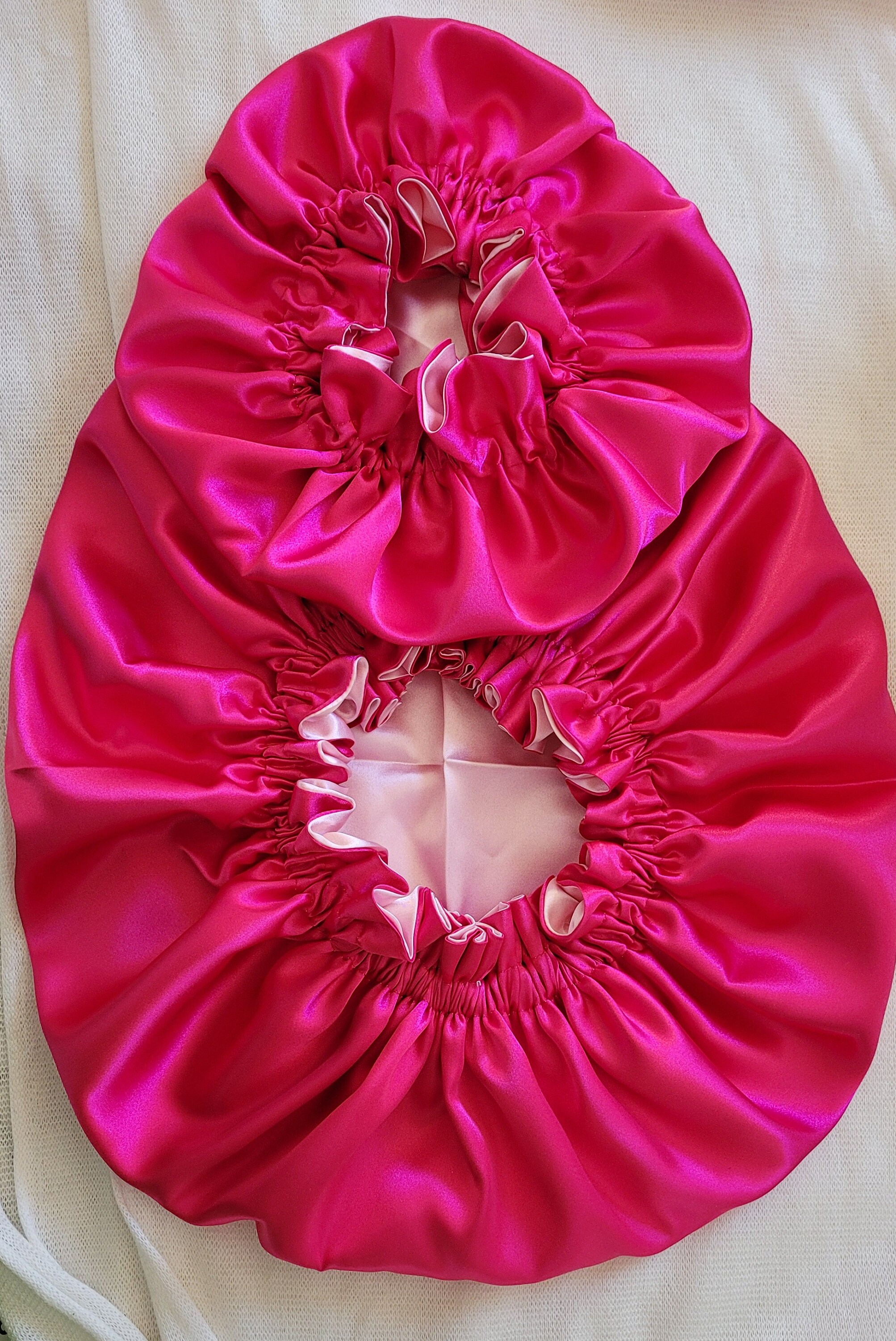 Two Toned Satin Reversible Baby Bonnets - Etsy