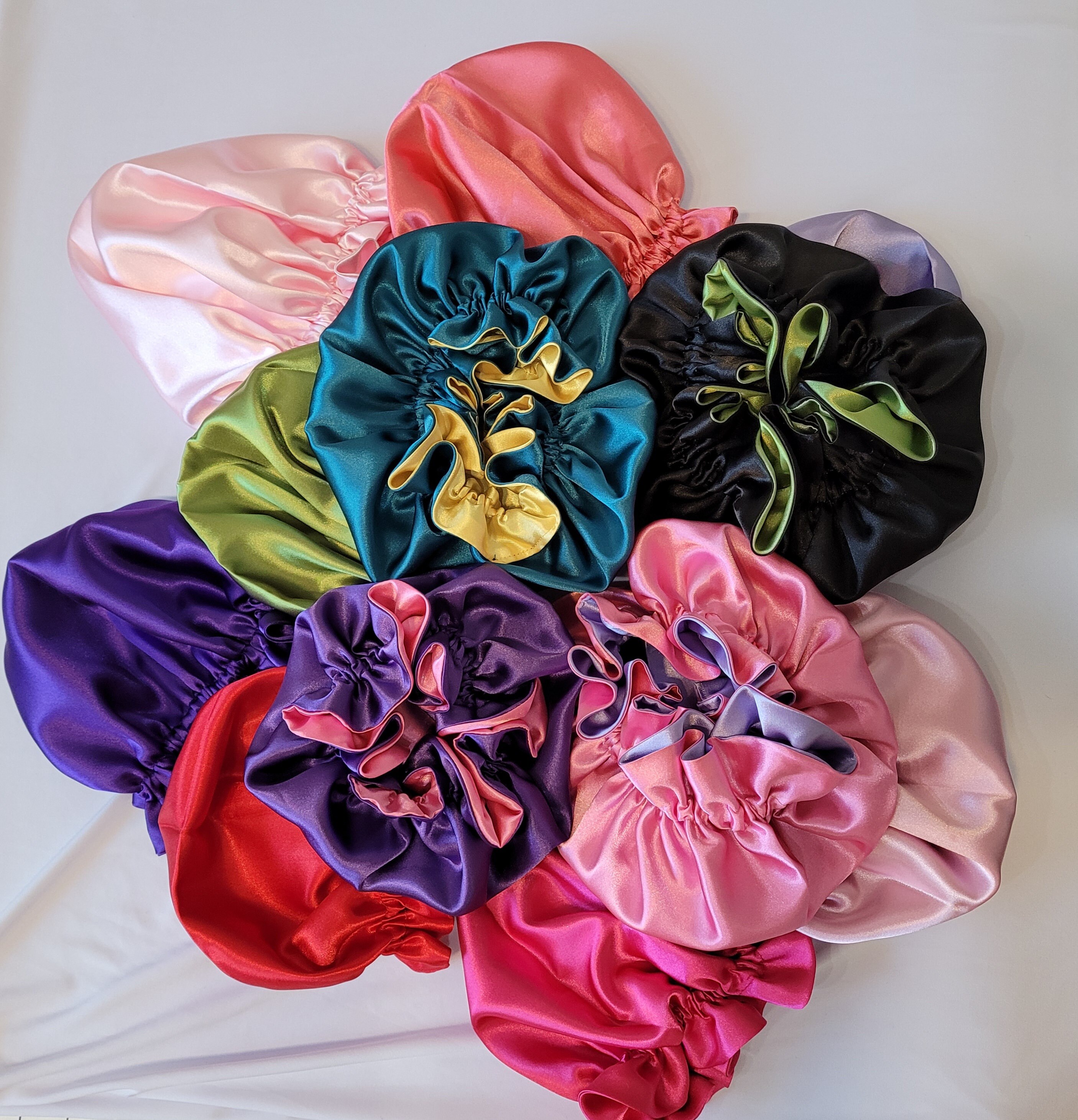 Two Toned Satin Reversible Baby Bonnets - Etsy
