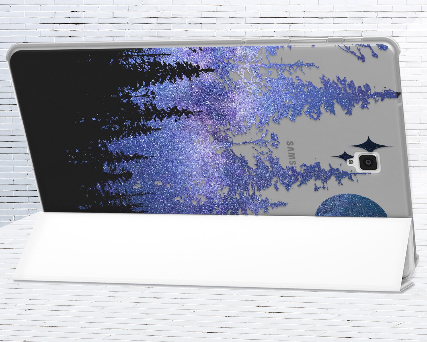 Full moon Tablet Case 12 in Night Wolf Galaxy Tab A 10.5 | Etsy