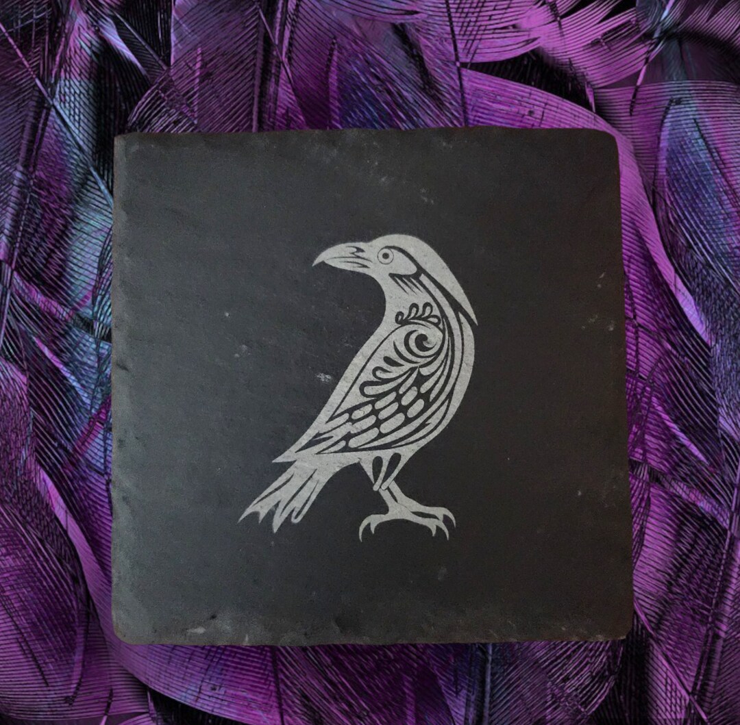 Celtic Raven Altar Tile - Etsy