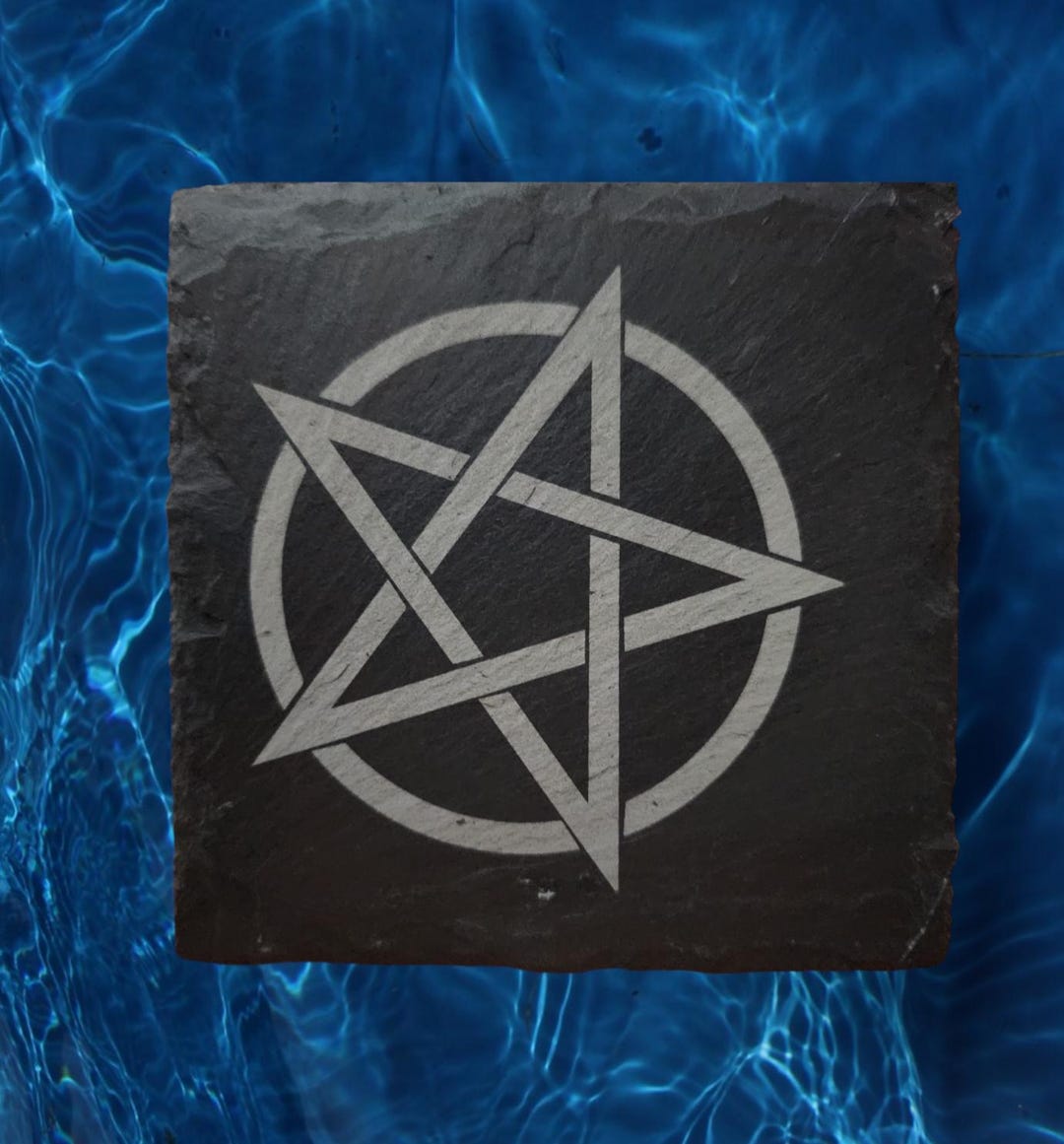 Pentagram Altar Tile/coaster Set - Etsy