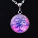 Pink With Blue Tree Necklace - Etsy