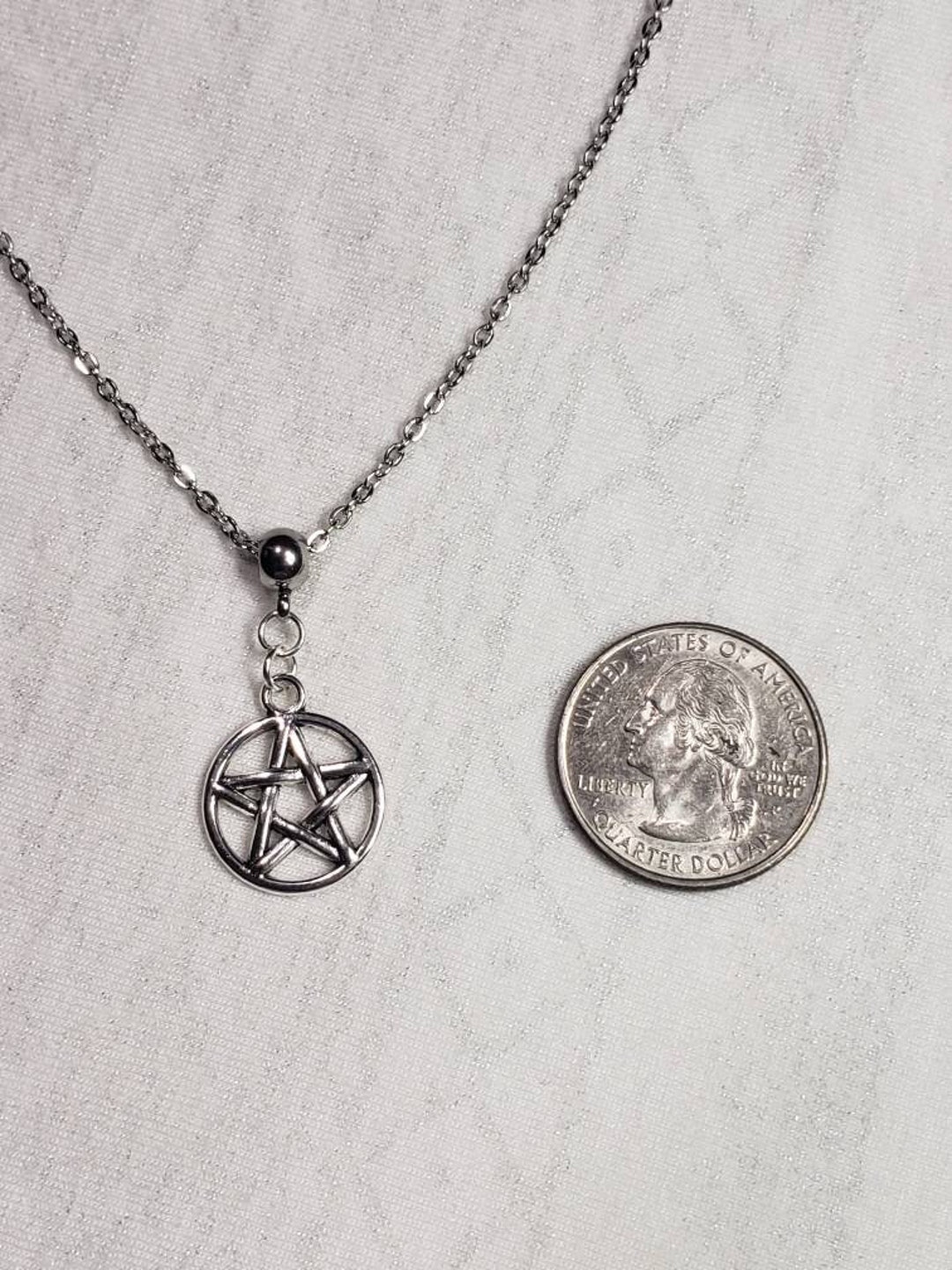 Small Pentagram Necklace - Etsy