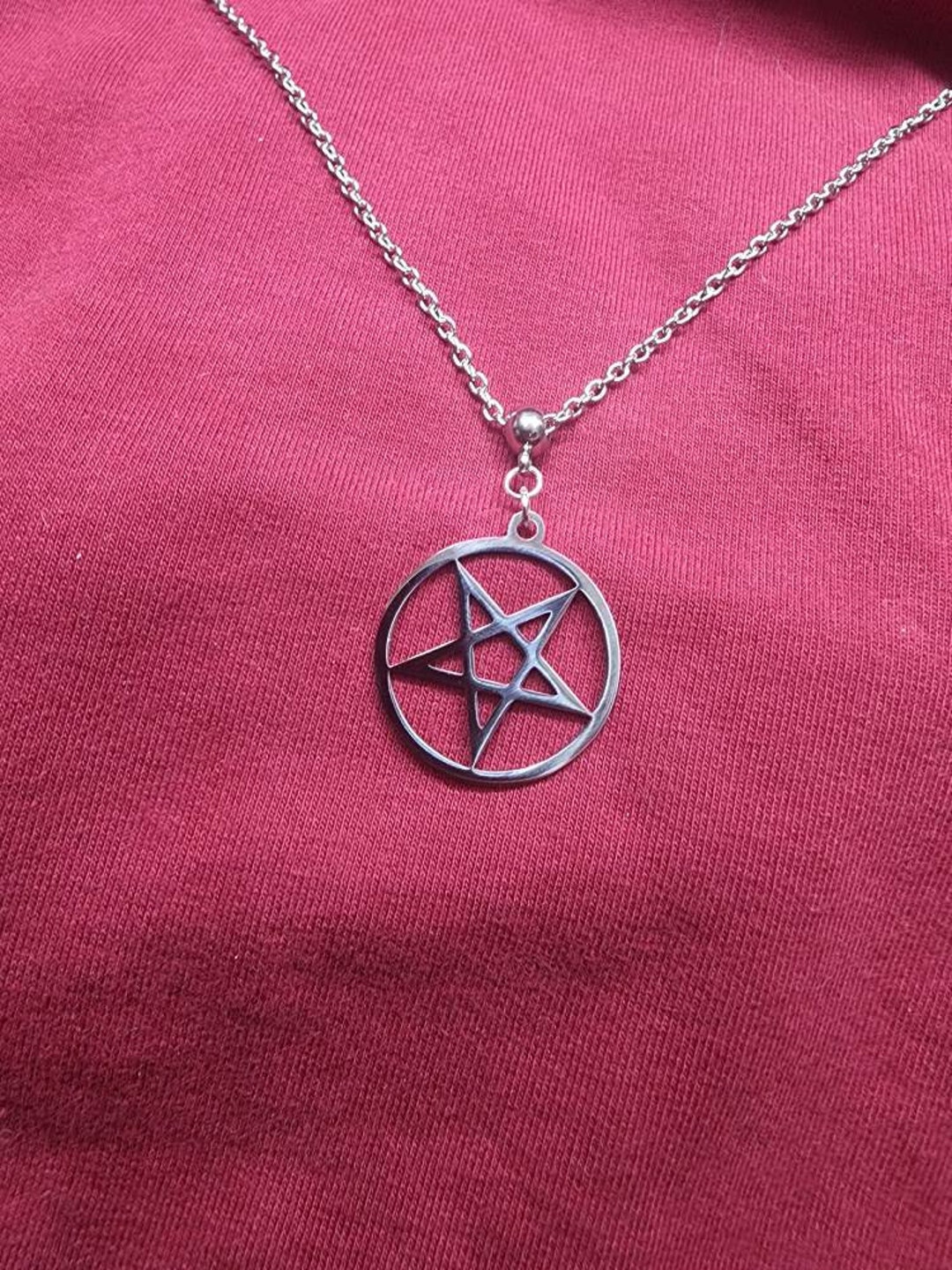 Inverted Pentagram Necklace - Etsy