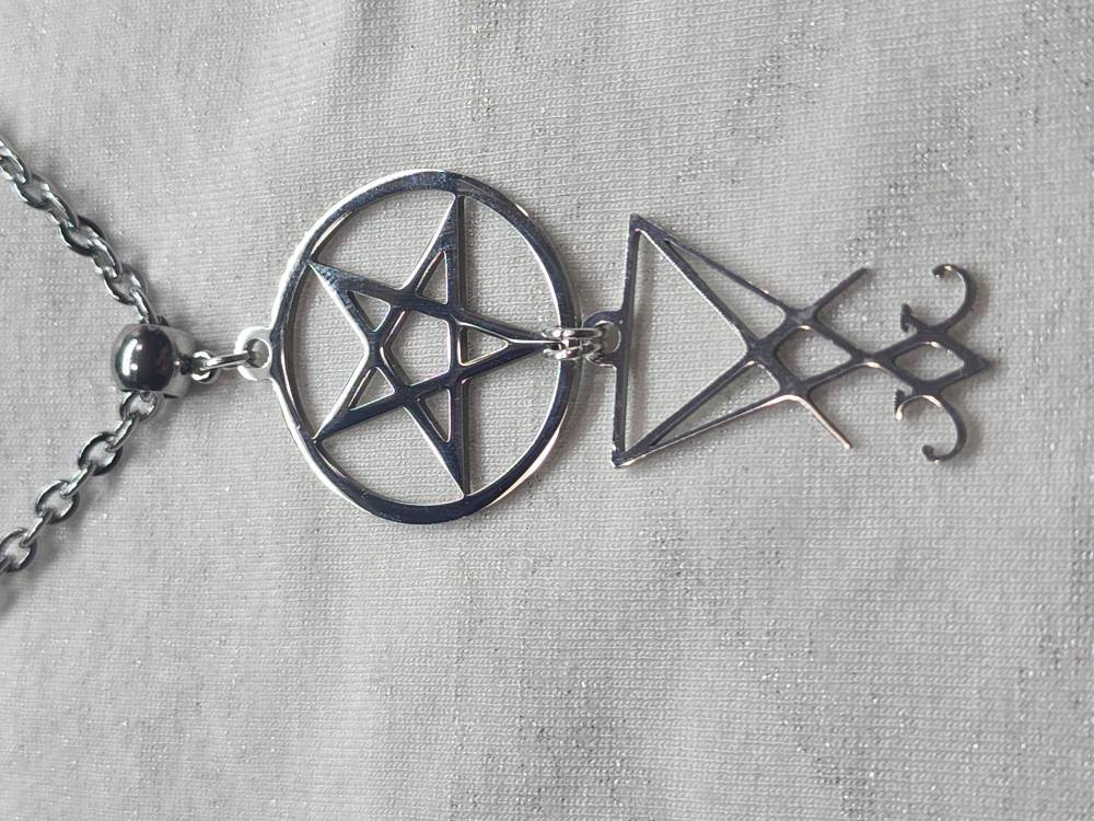 Lucifer Inverted Pentagram Necklace. - Etsy