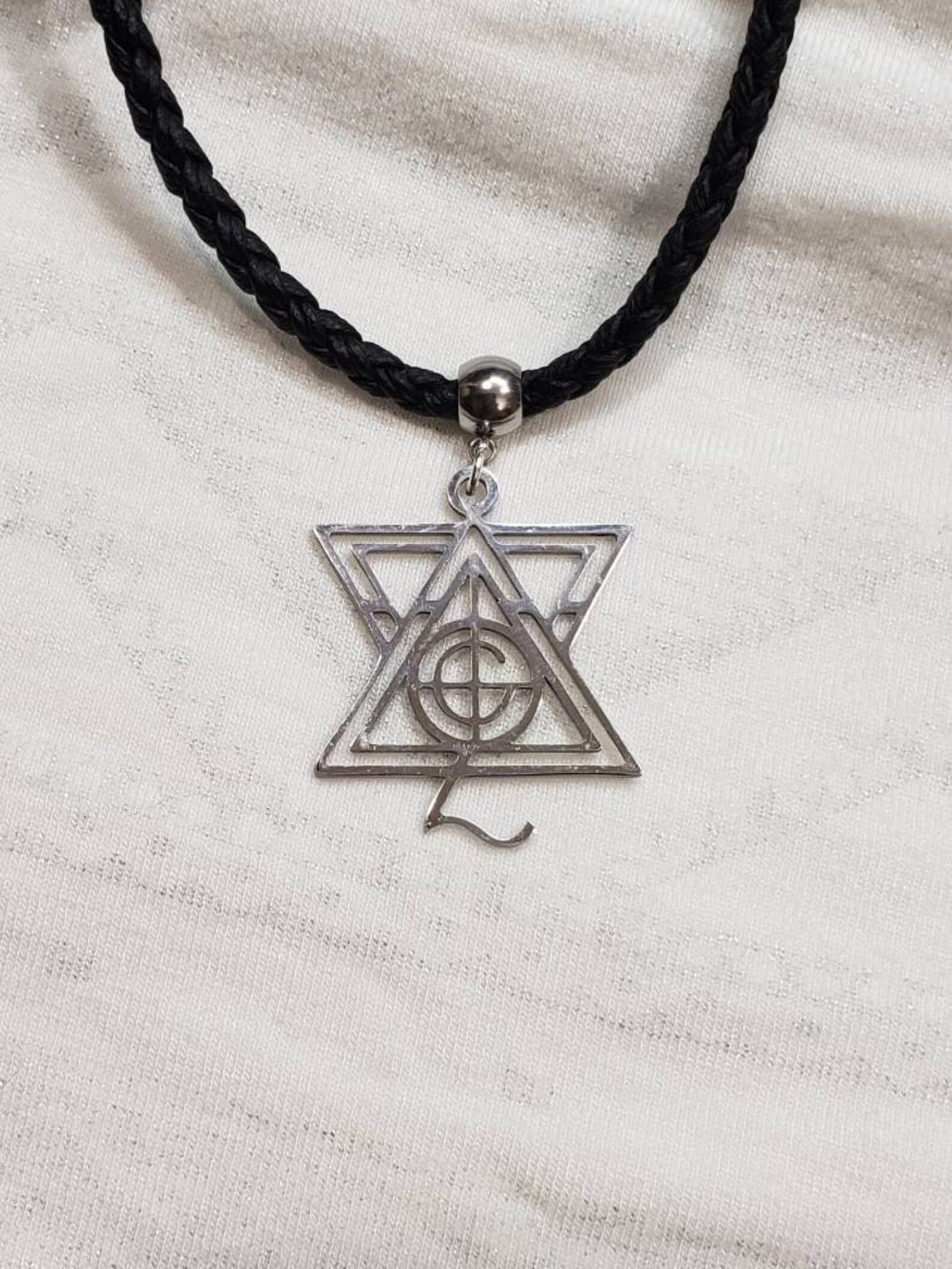 Ghost Symbol Necklace - Etsy