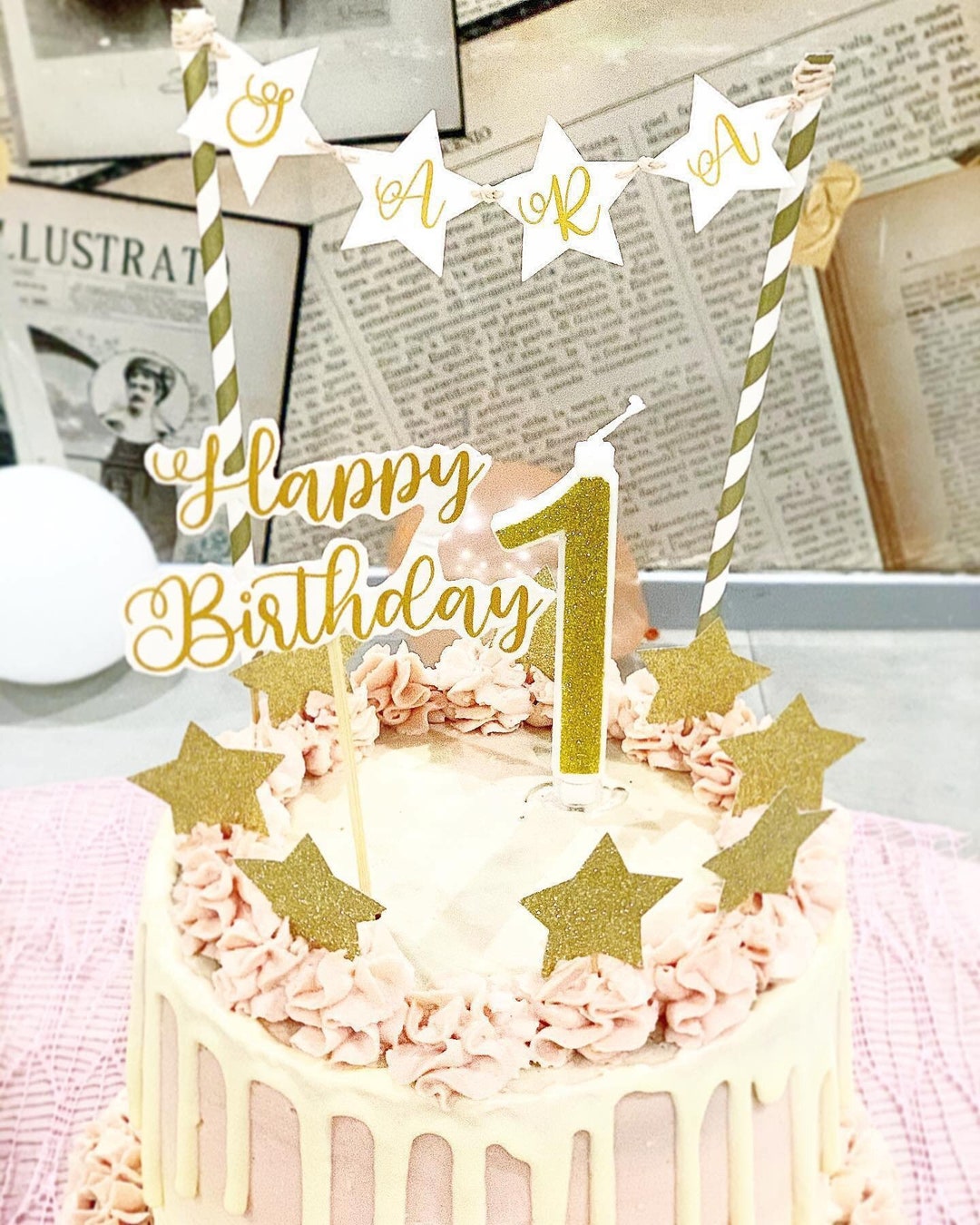 Custom Paper Cake Topper/custom Paper Cake Topper/ Custom Paper Cake ...