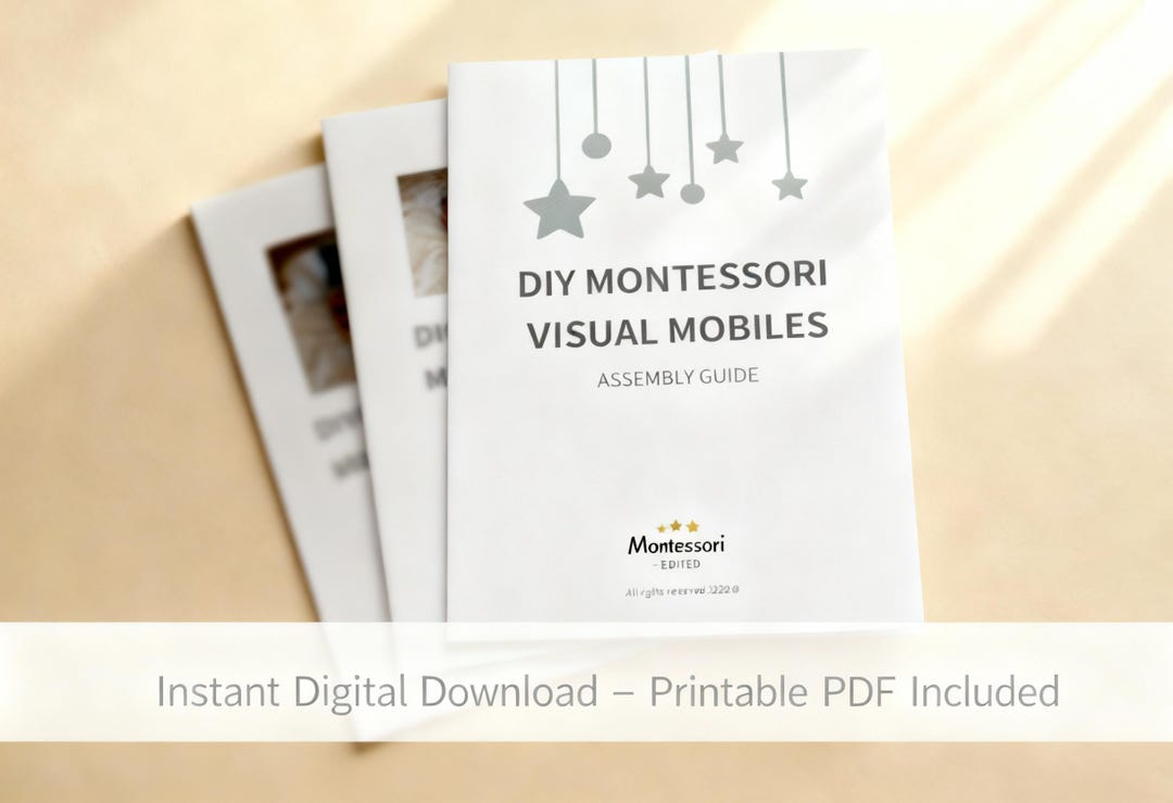 DIY Montessori Mobile Patterns: Visual Development Toys 0-3 Months (PDF ...