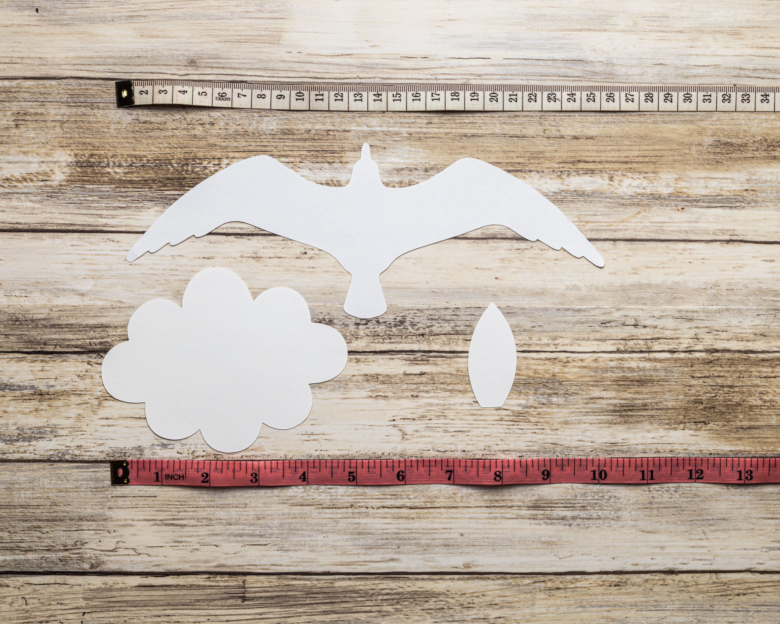Printable Seagull Baby Mobile Template: Ocean-inspired Paper Bird ...