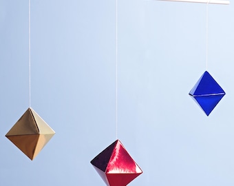 Montessori Octahedron Mobile - Etsy