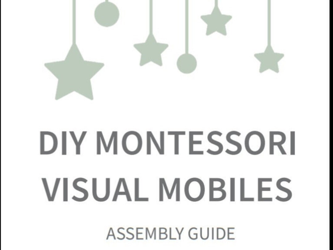 Printable Montessori Mobile, Baby Mobile PDF and SVG Pattern, Printable ...