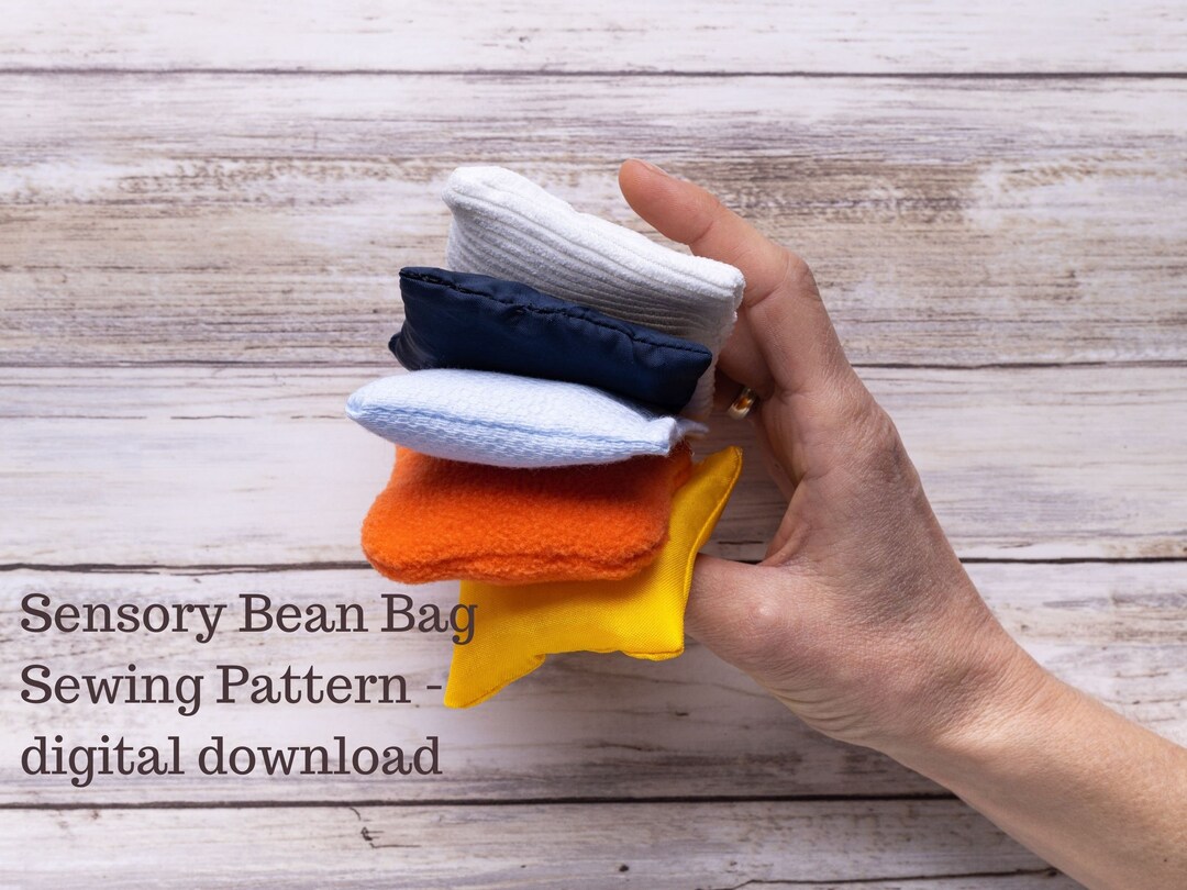 Sensory Bean Bags Sewing Pattern, Bean Bag Pattern, Sensory Toy Pattern ...