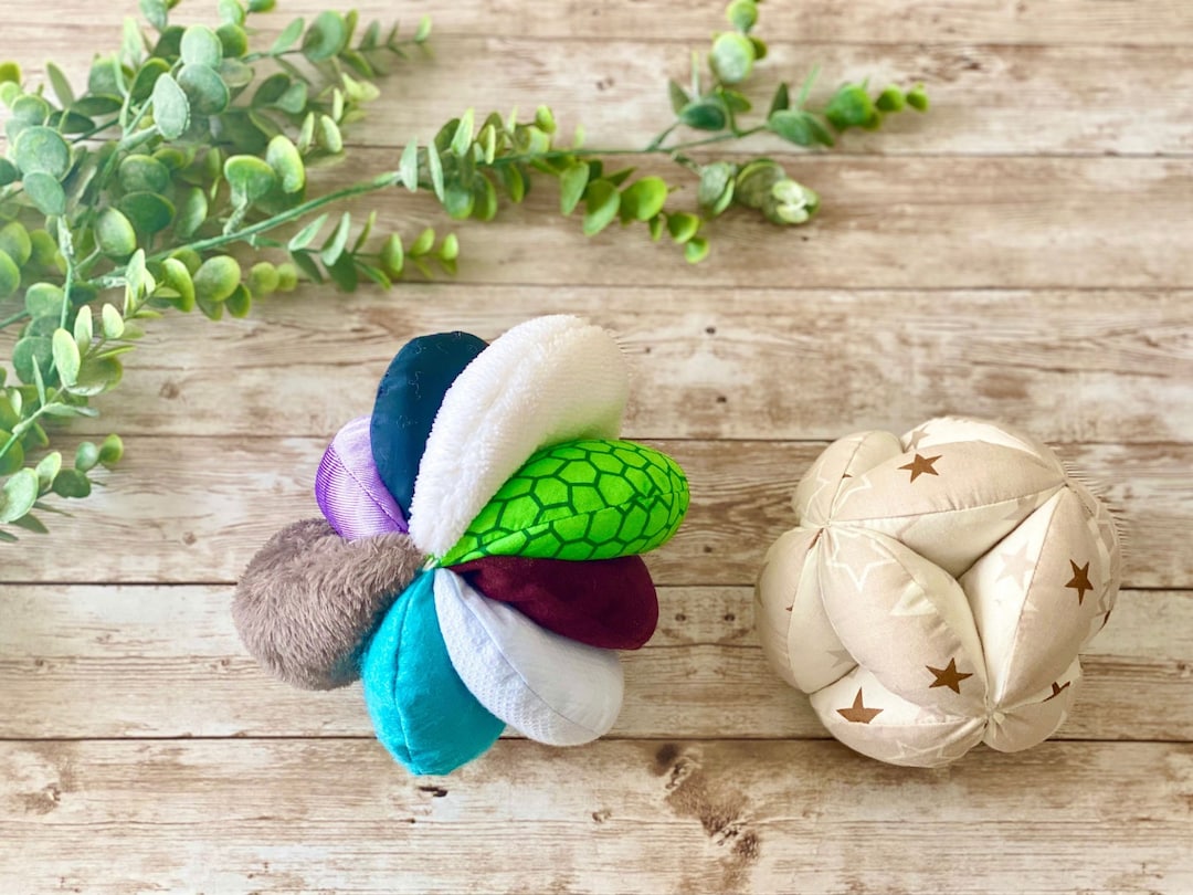 Montessori Sensory Ball Sewing Kit for Baby, Puzzle Ball Pattern ...