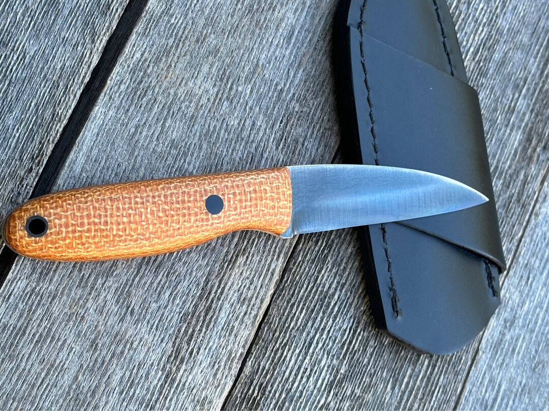 Handmade 7 Inch Sheeps Foot Fixed Blade Knife With Leather Sheath, EDC ...