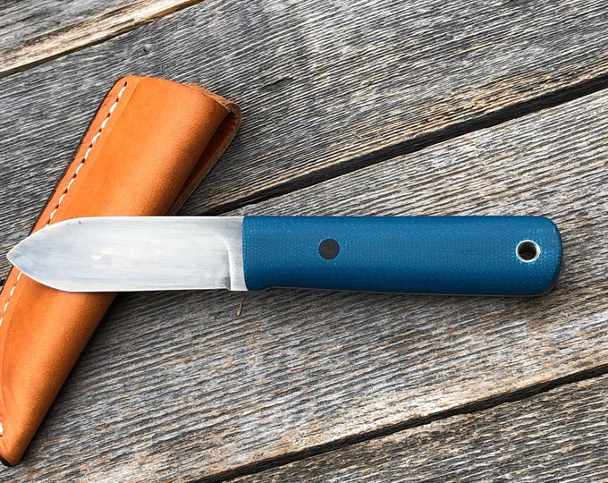 Handmade 7 Inch Kephart Junior Spear Point Knife With Leather Sheath ...