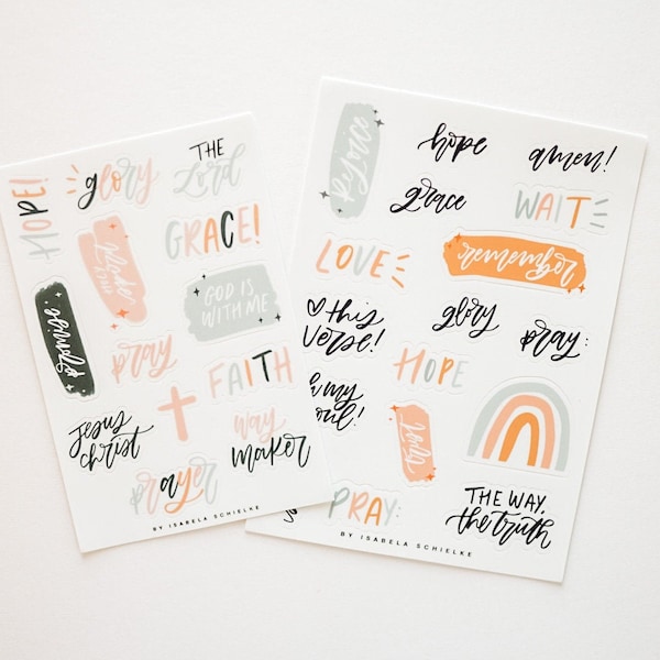 Christian Stickers - Etsy