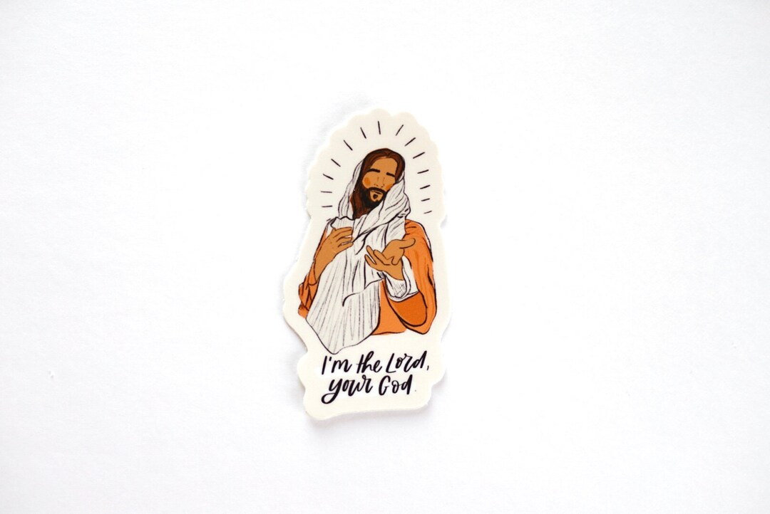 I'm the Lord Your God Jesus's Illustration Bible Stickers Christian ...
