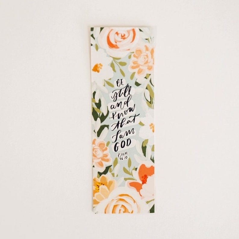 Be Still and Know Bookmark Christian Bookmark Bible Verse - Etsy