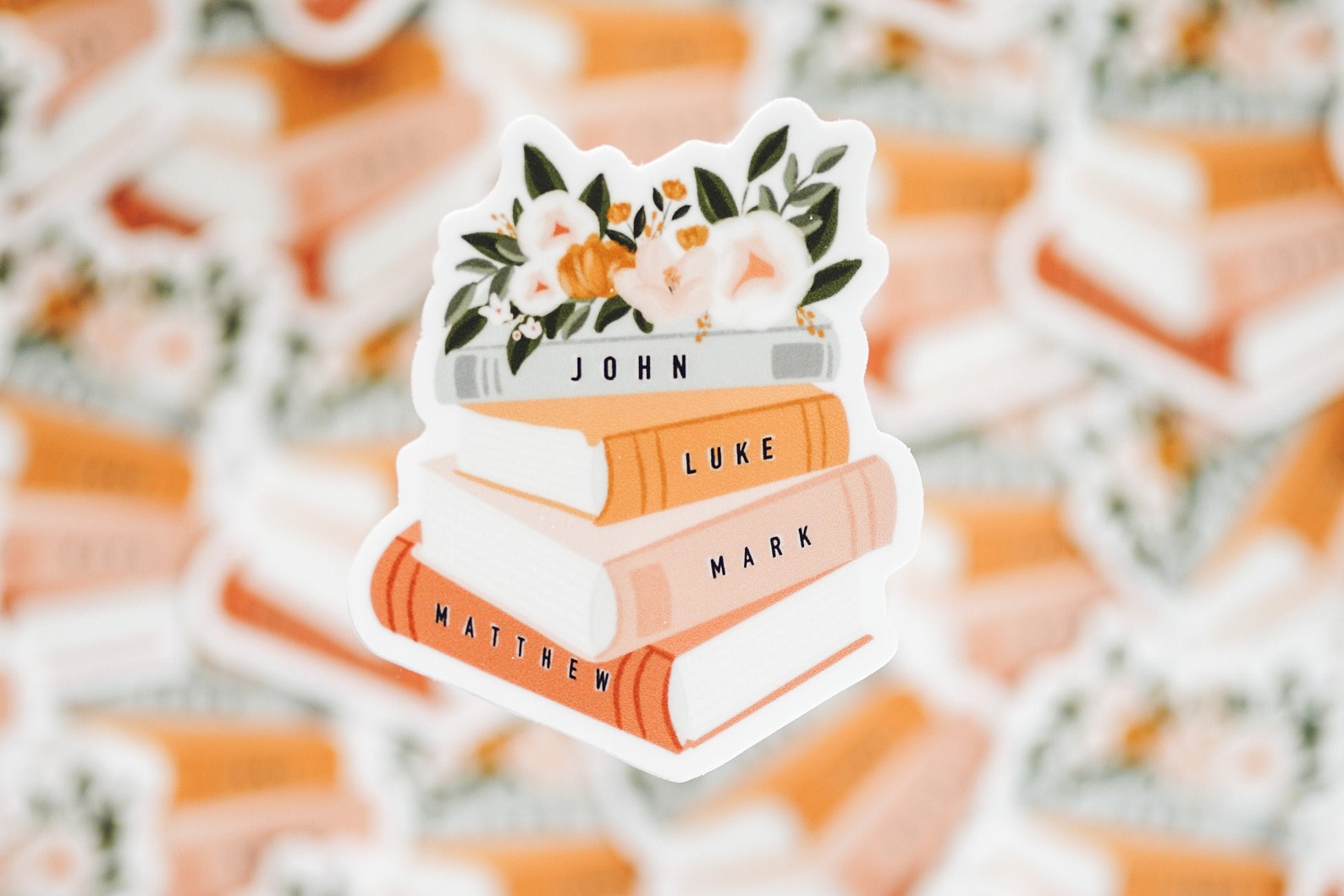 The Gospels Book Sticker Laptop sticker Vinyl Sticker | Etsy