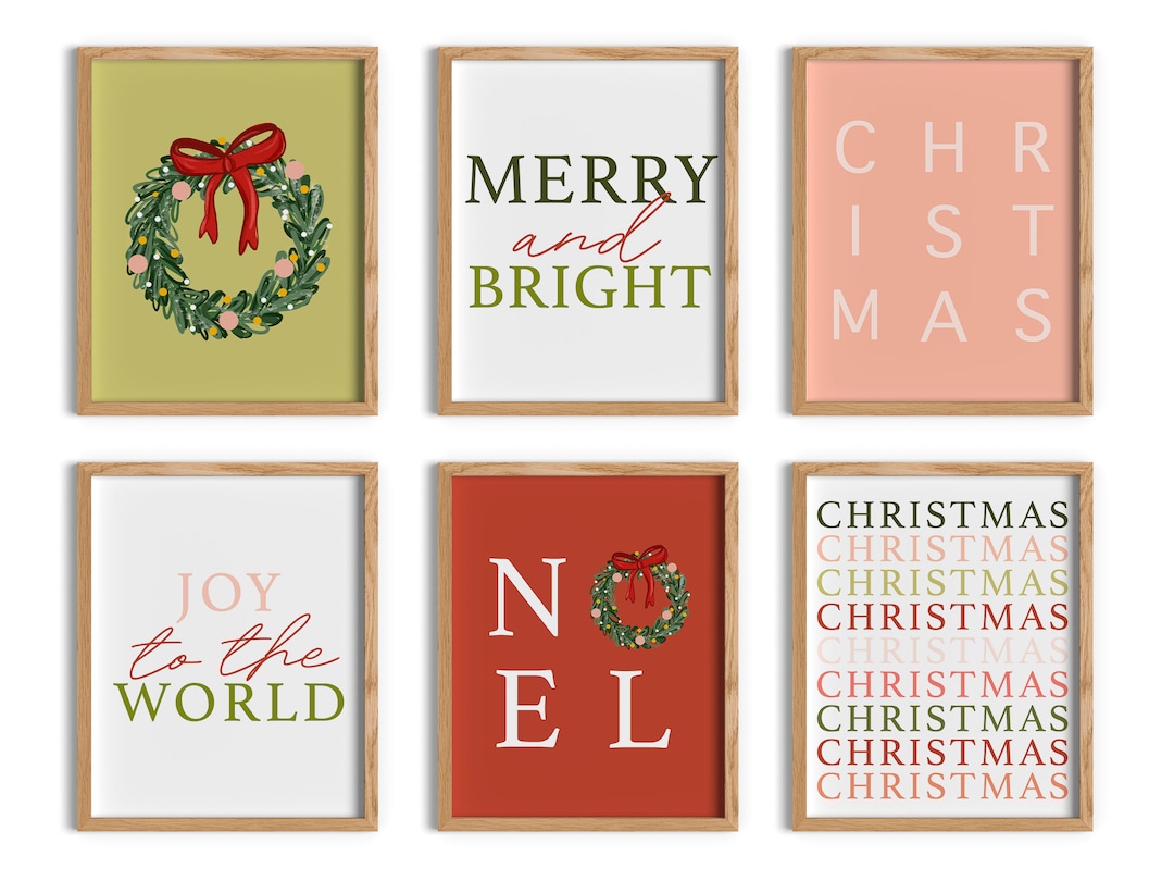 Digital Download Christmas Prints, Christmas Decor, Holiday Gallery ...