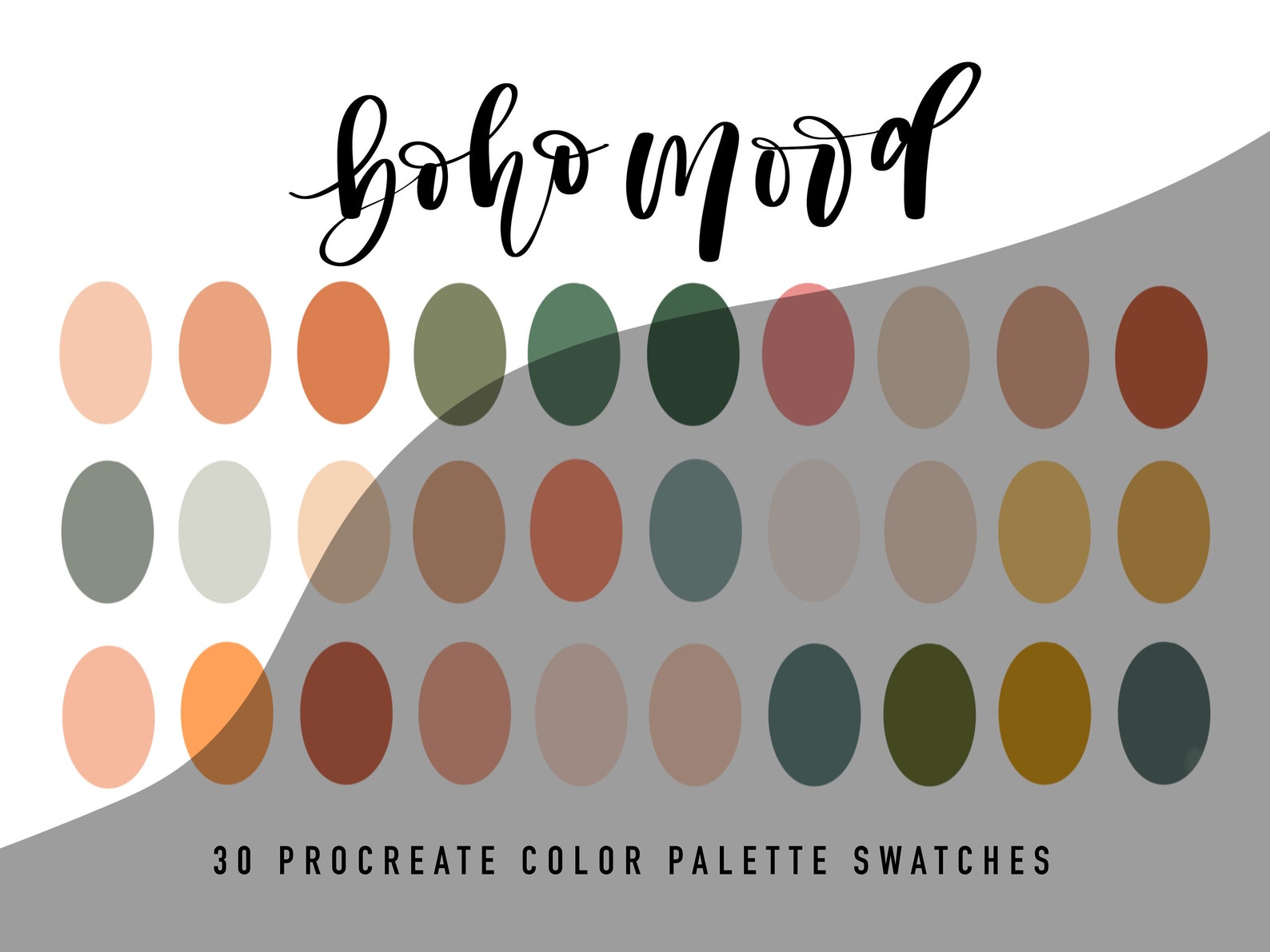 30 Procreate Color Swatches, Procreate Color Palette, Procreate Color ...