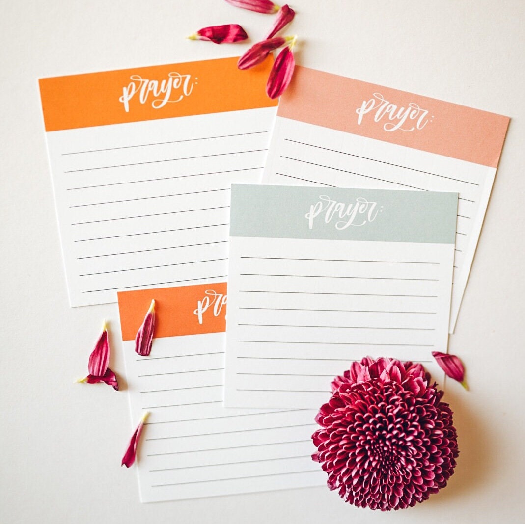 Prayer Cards Bible Journaling Card Set Christian Gift - Etsy