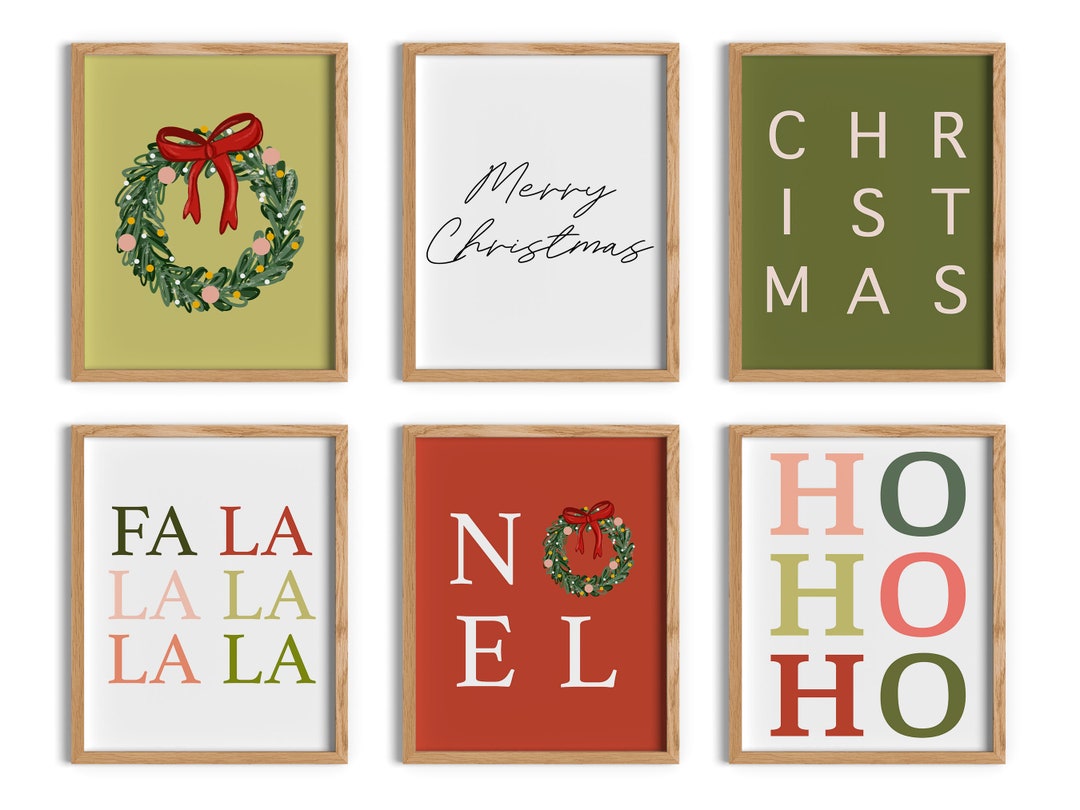 Digital Download Christmas Prints, Christmas Decor, Holiday Gallery ...