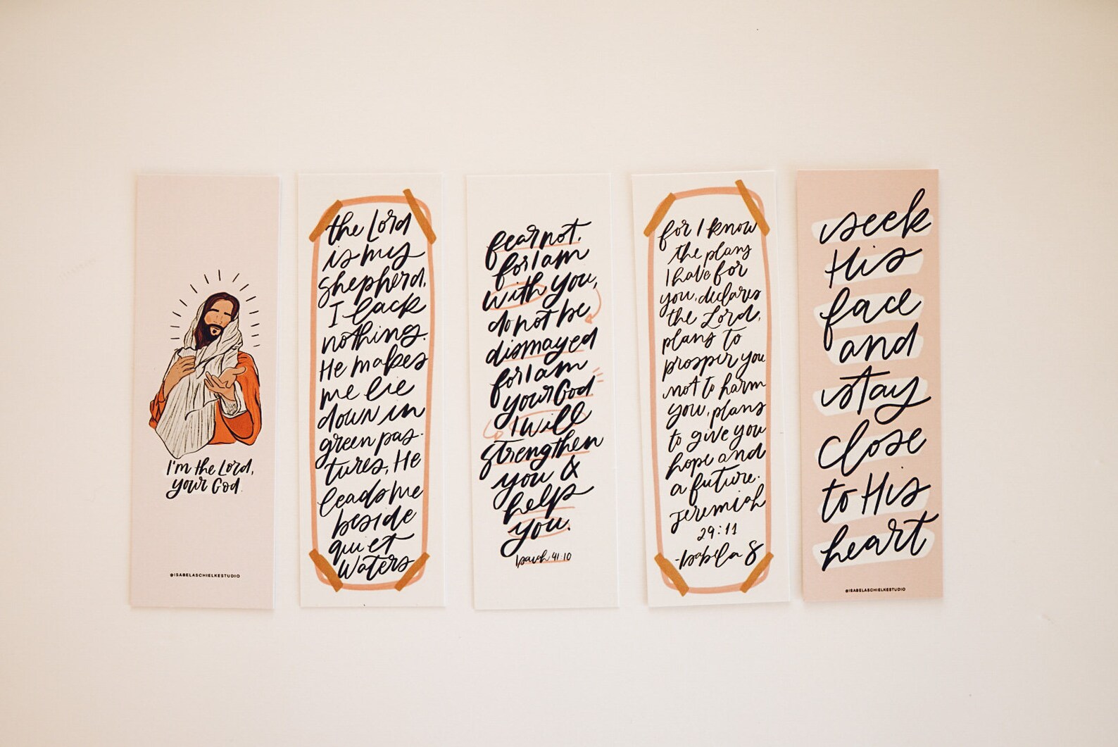 Choose 3 Bookmarks Christian Book Mark Jesus Illustration | Etsy