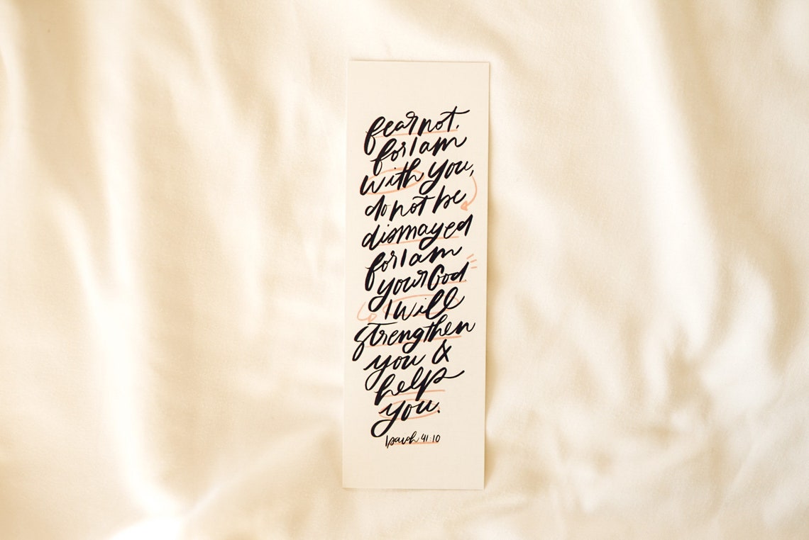 Isaiah 41:10 Bookmark Christian Bookmark Scripture Bookmark - Etsy
