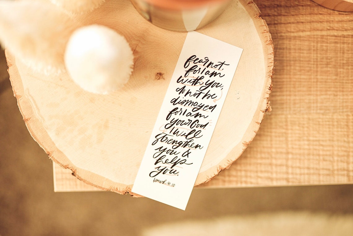 Isaiah 41:10 Bookmark Christian Bookmark Scripture Bookmark - Etsy