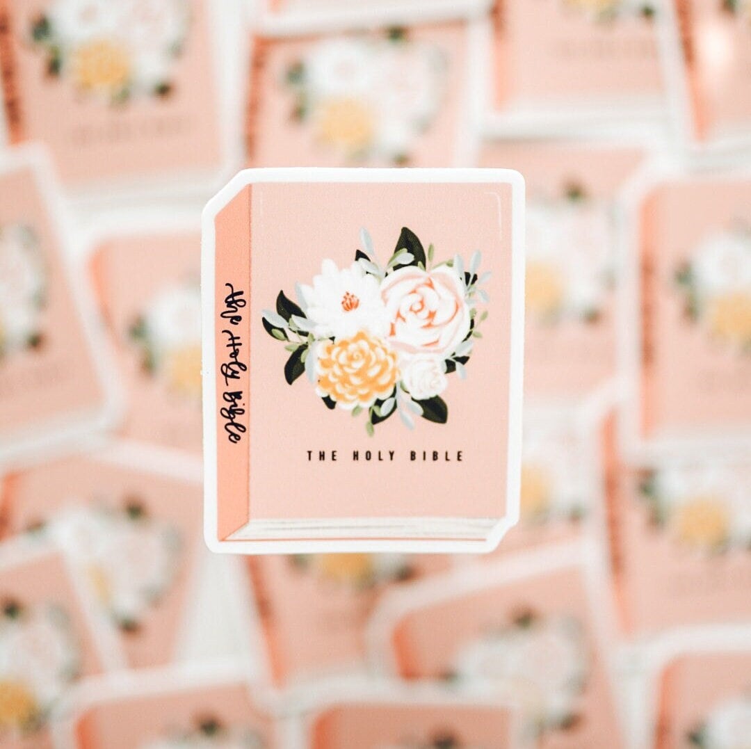 The Holy Bible Vinyl Sticker Christian Sticker Laptop | Etsy