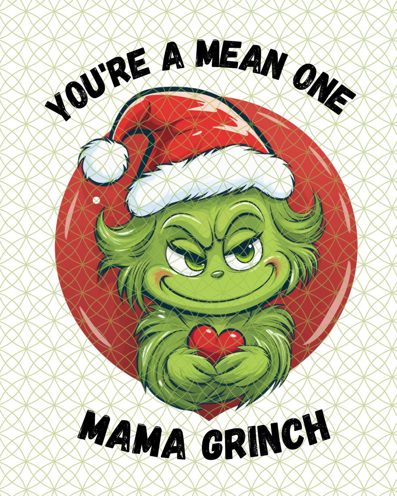 Cute Mama Grinch, Clipart, PNG, Grinchmas, You’re a Mean One - Etsy