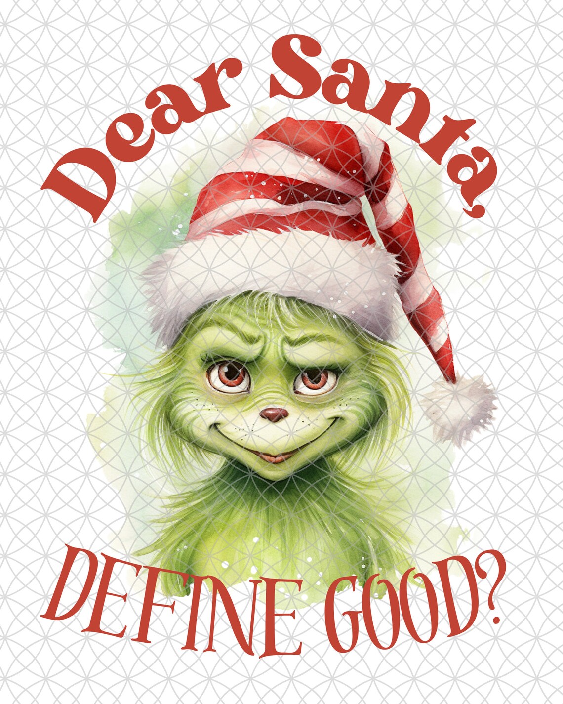 Cute Toddler Grinch, Watercolor, Clipart, PNG, Grinchmas, Dear Santa ...