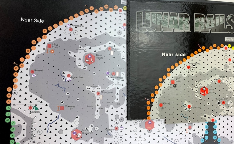 Lunar Rails Game Board Replacement Only - Etsy