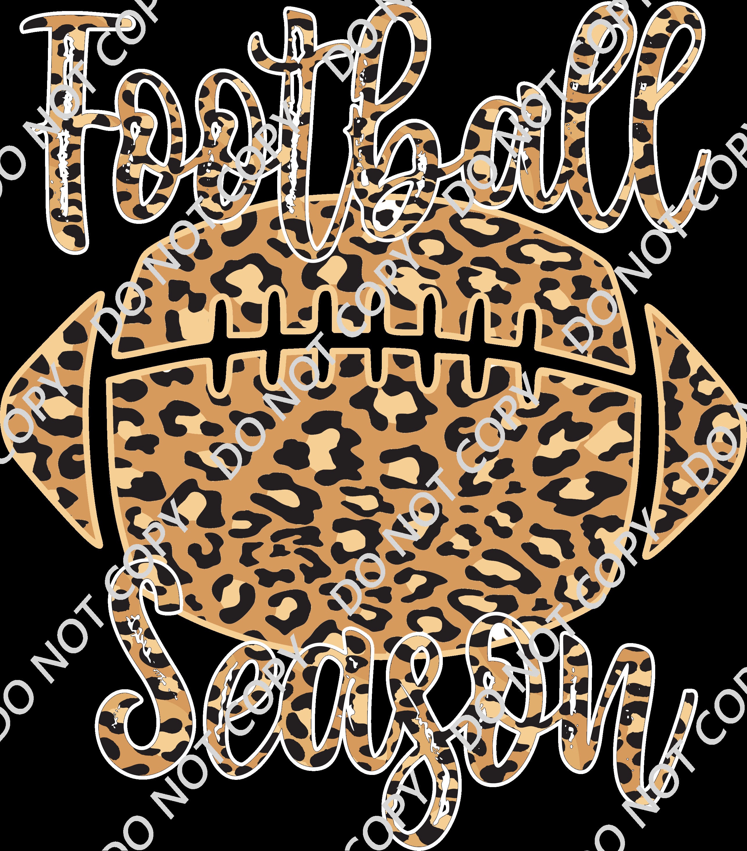 Leopard Football, Leopard Football Png, Sublimation Design,dtf, Dtg ...