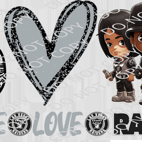 Raiders Transfers Ready for Press - Etsy