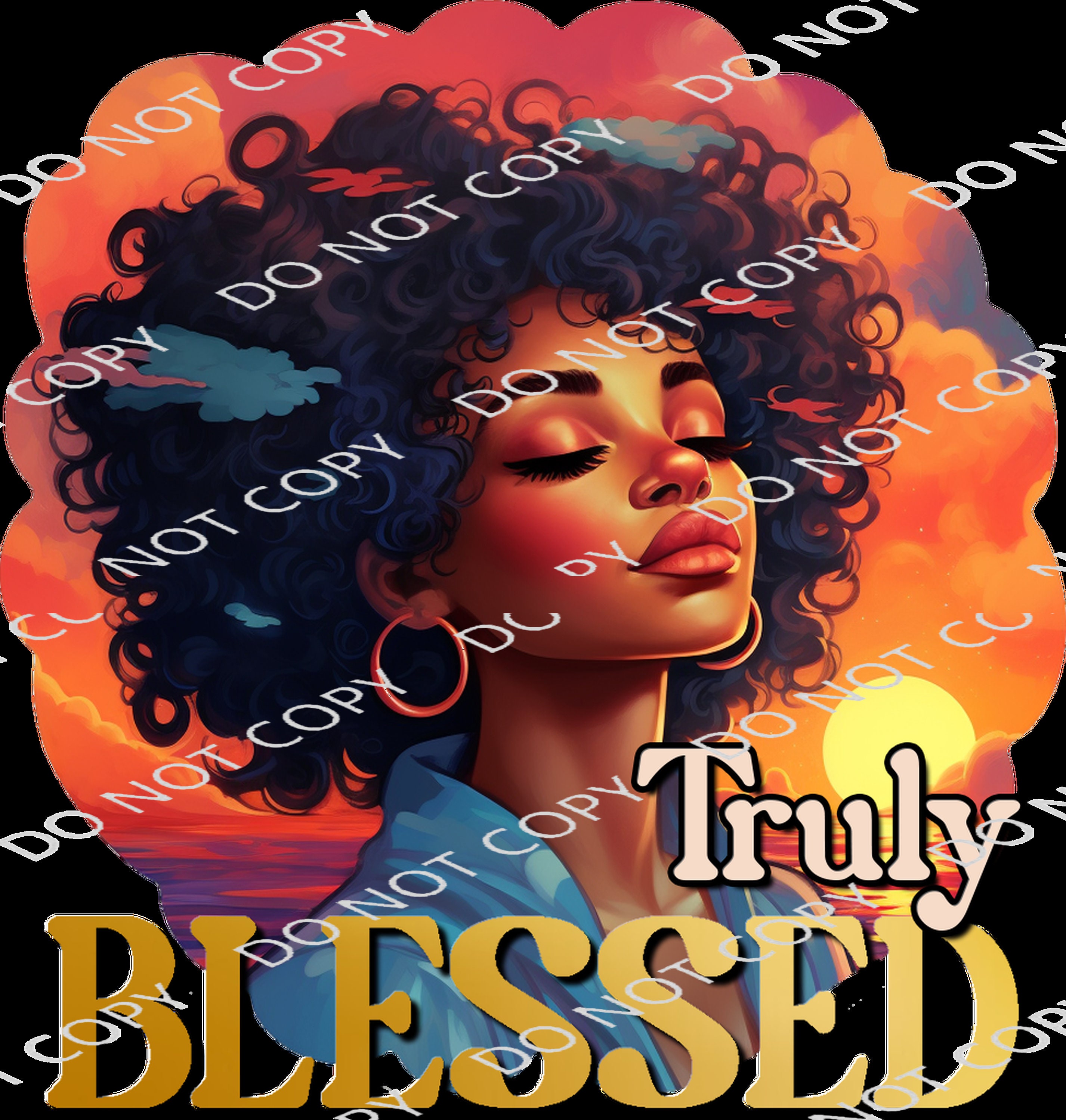 Blessed PNG, Black Woman, Religious PNG, She is Strong, Powerful Woman ...