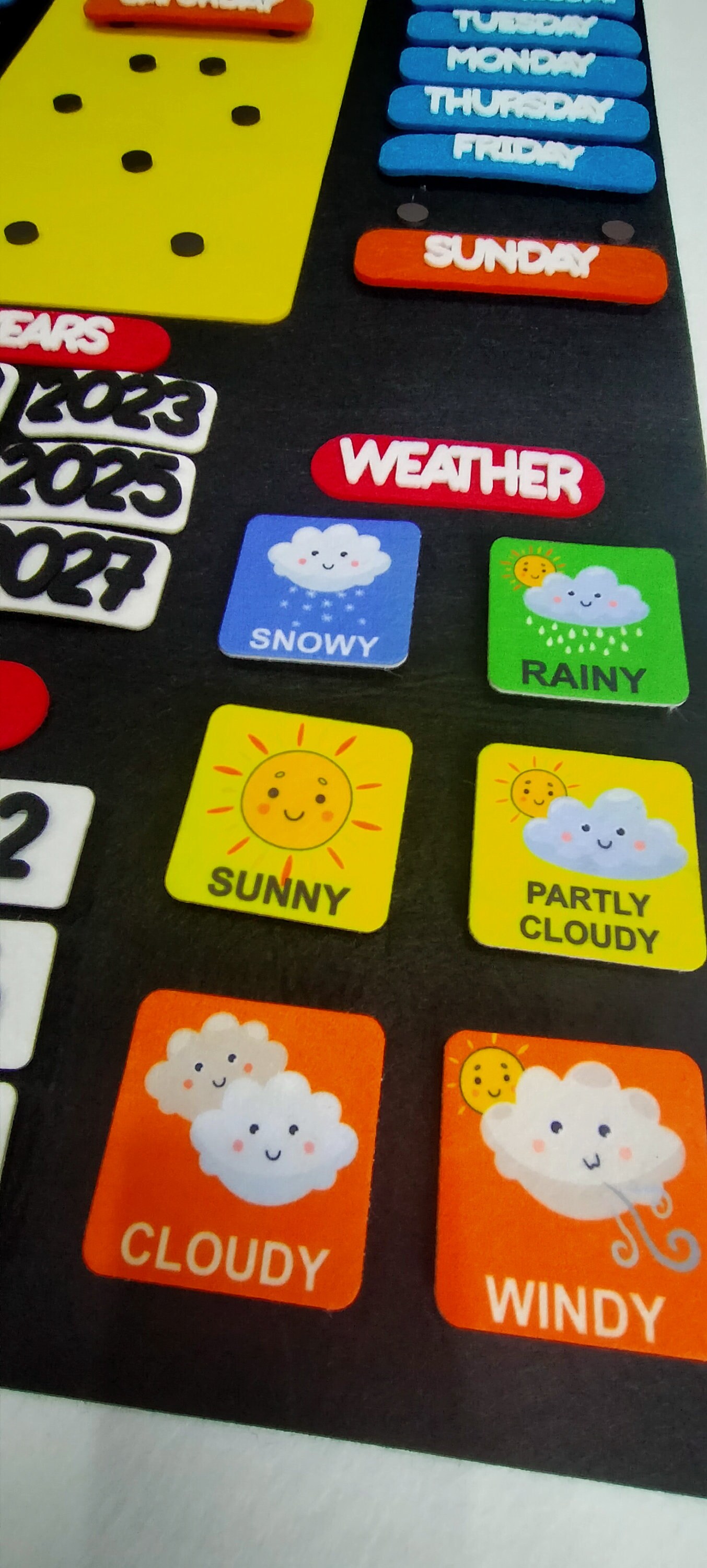 All About Today My First Calendar Felt Activity Wall Hanging - Etsy