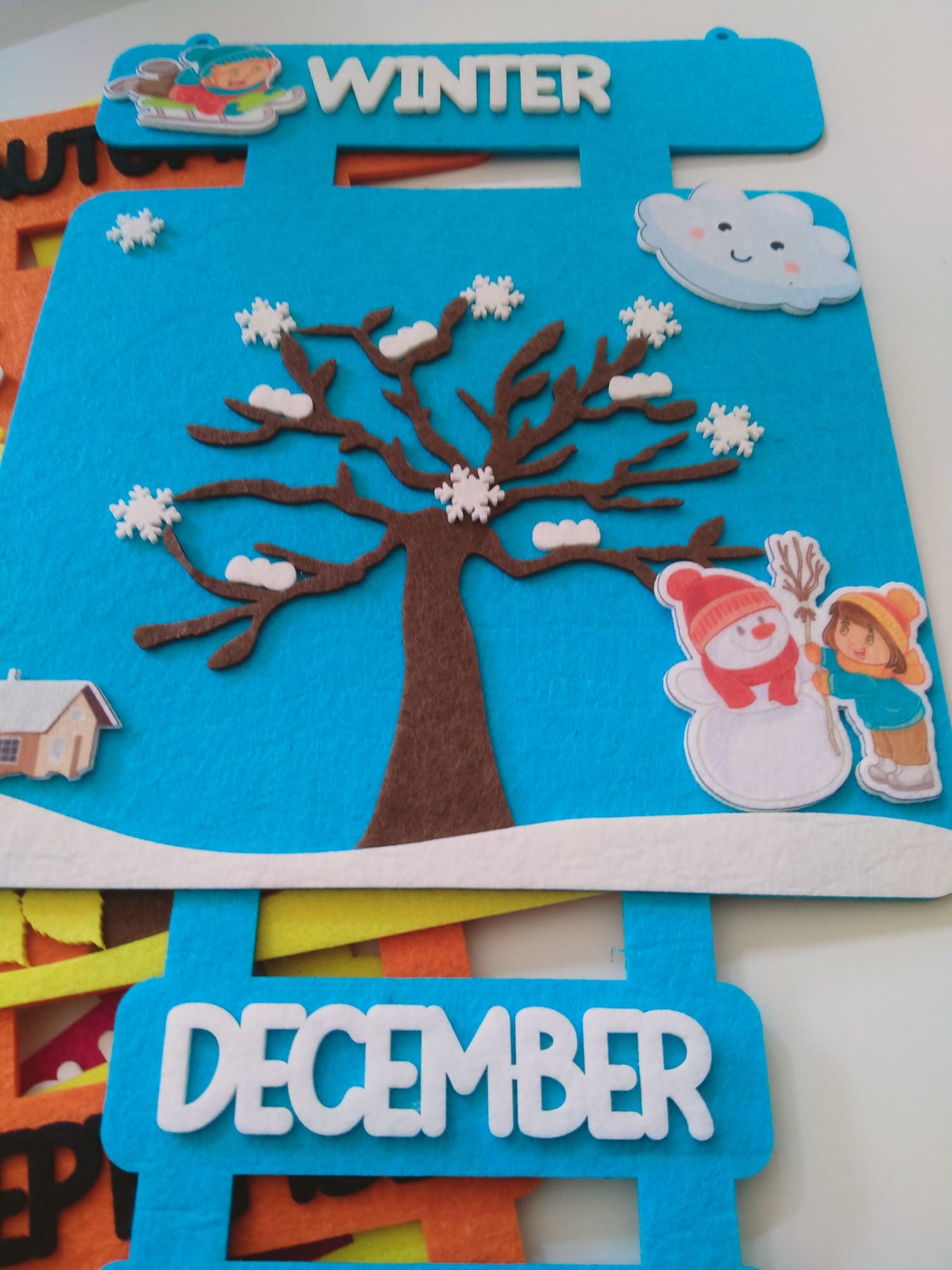 Four Seasons Wall Decoration Preschool Early Education Set Kids Room ...