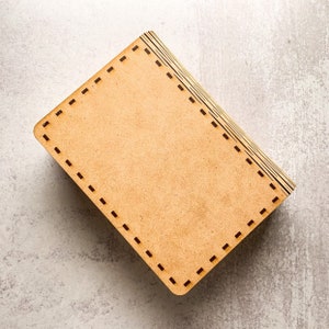 Living Hinge Book Box Pattern | Commercial License | Glowforge Cut File ...