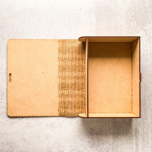 Living Hinge Book Box Pattern | Commercial License | Glowforge Cut File ...