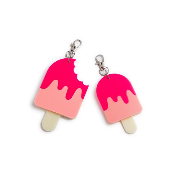Ice Cream Keychain - Etsy