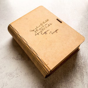 Living Hinge Book Box Pattern | Commercial License | Glowforge Cut File ...