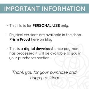 Quest Menu With Side Quest Slots Digital Download Printable Chore List ...